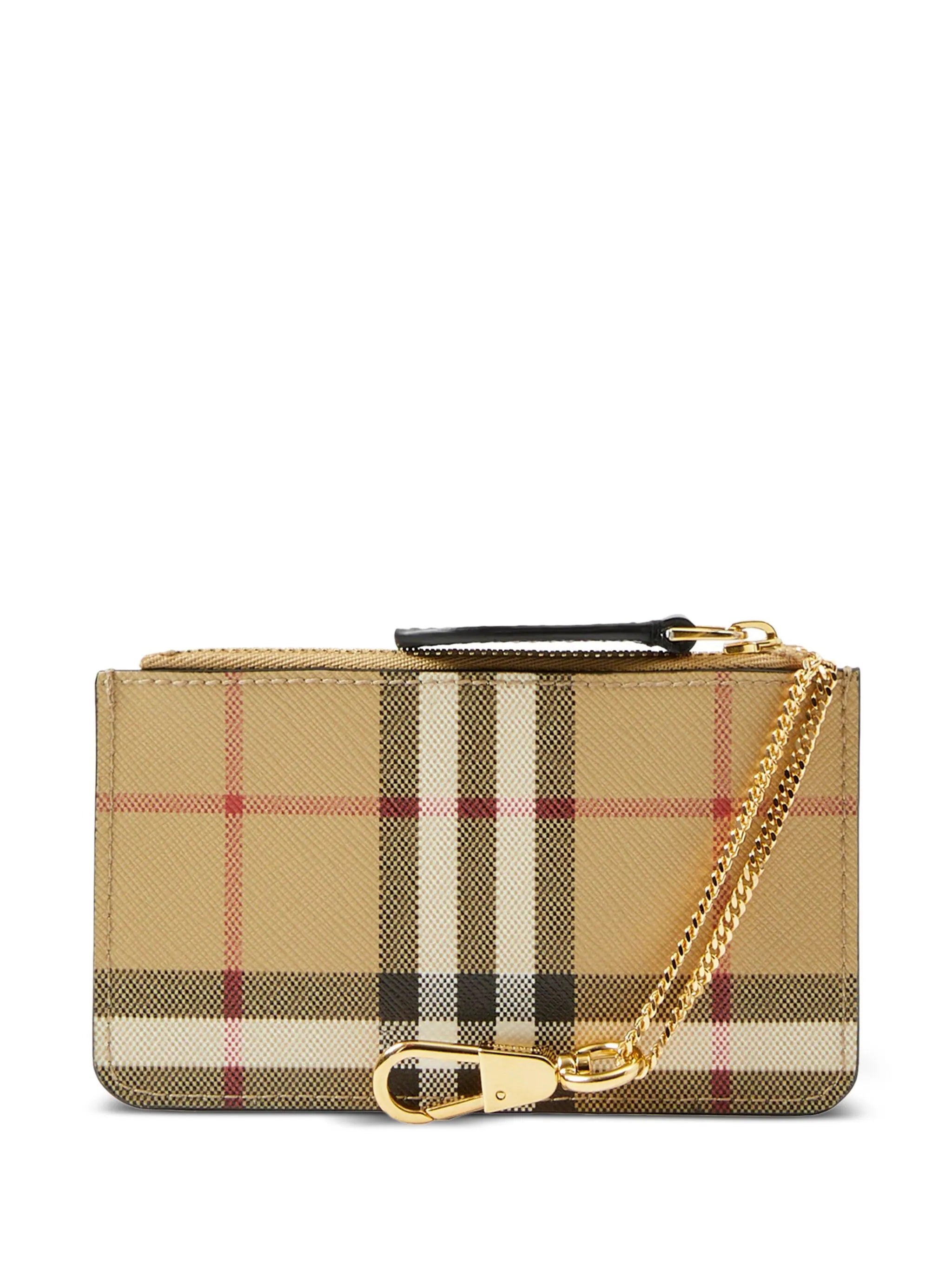 Burberry Vintage Check zipped wallet – ISSI Outlet